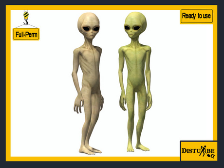 Second Life Marketplace - ::DisturbeD:: Aliens - FULL PERM MESH